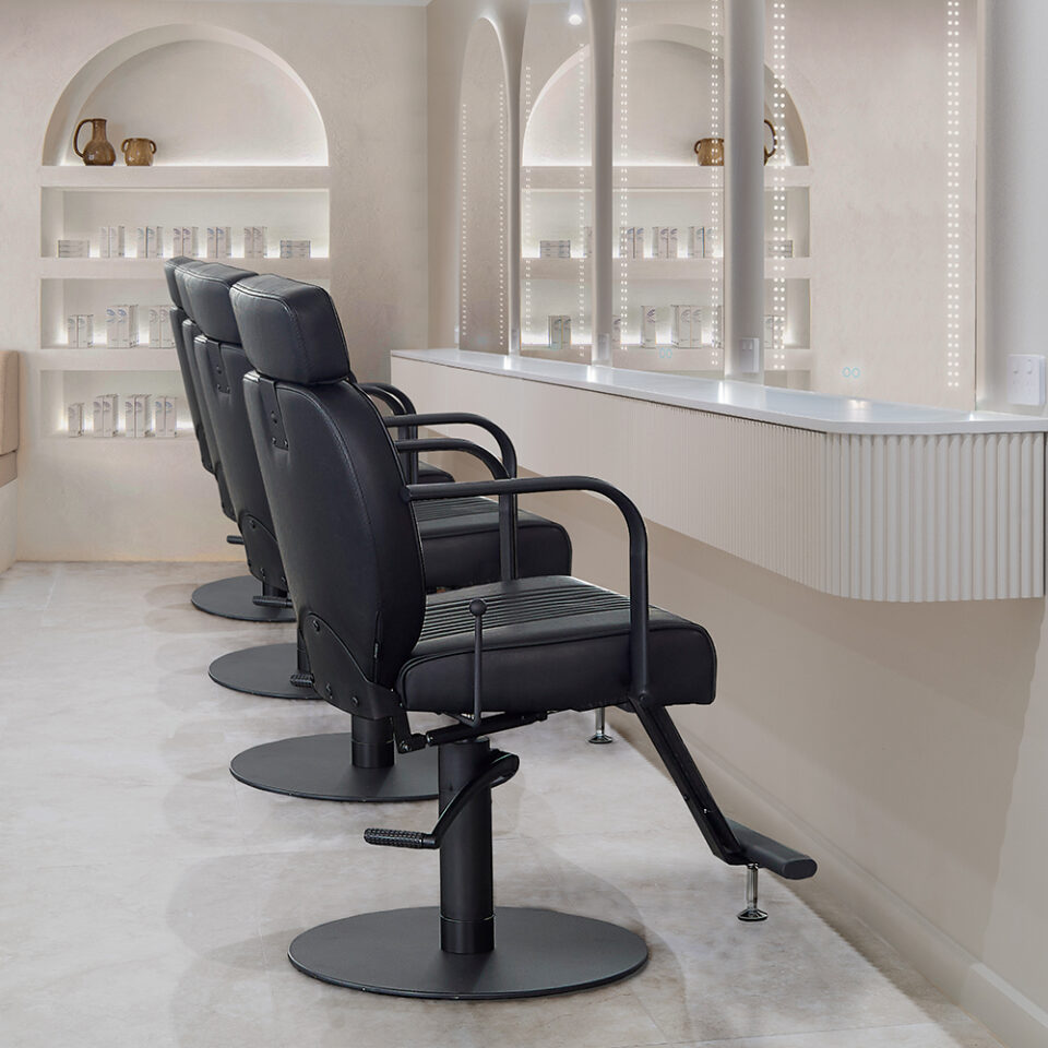 Lara Reclining Salon Chair Black | Comfortel Australia