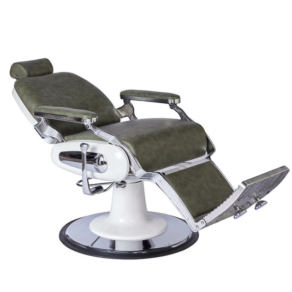 Forest Sage Green Barbers Chair | Comfortel