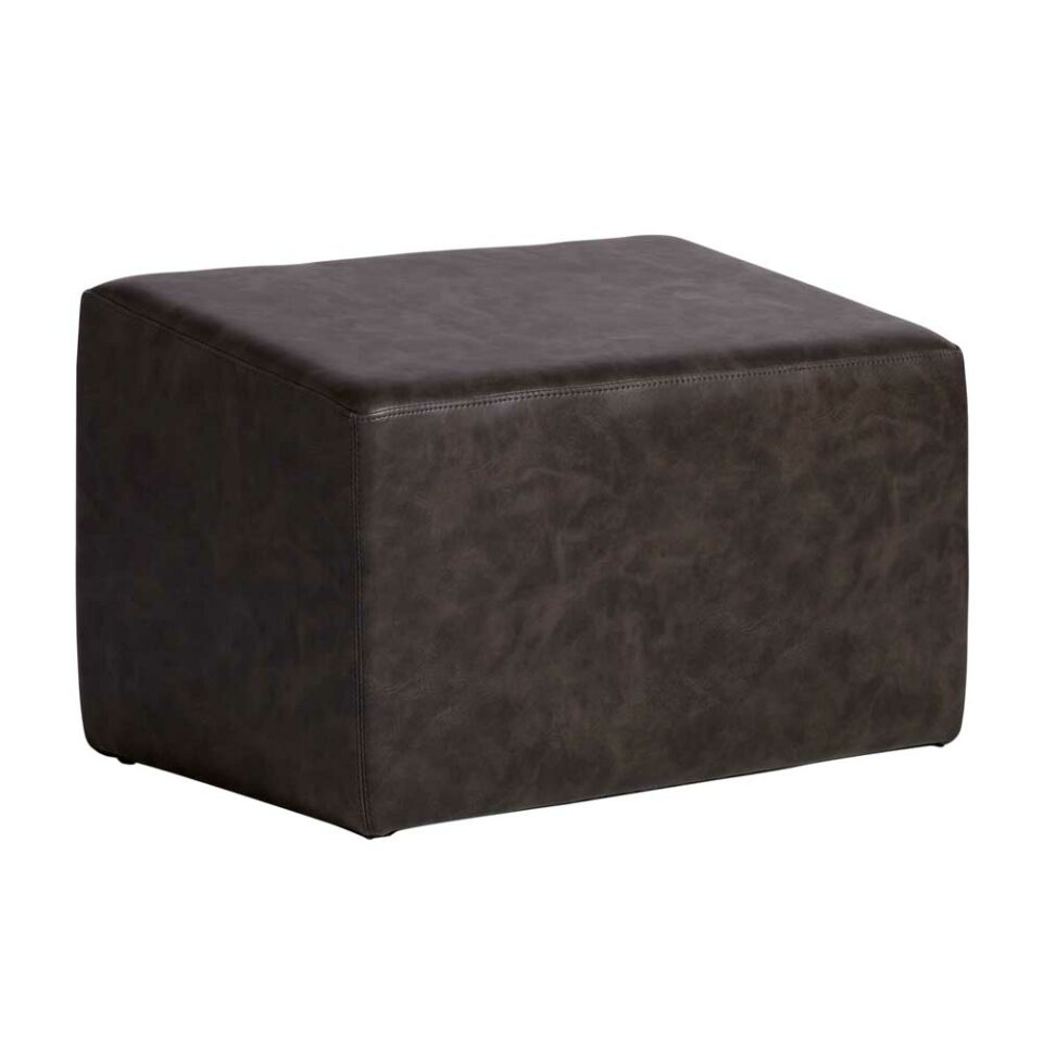 Textured Black Ottoman | Comfortel