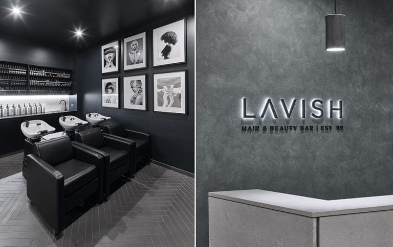 Lavish Hair + Beauty Bar. Celebrating Textures in Salon Design. | Comfortel