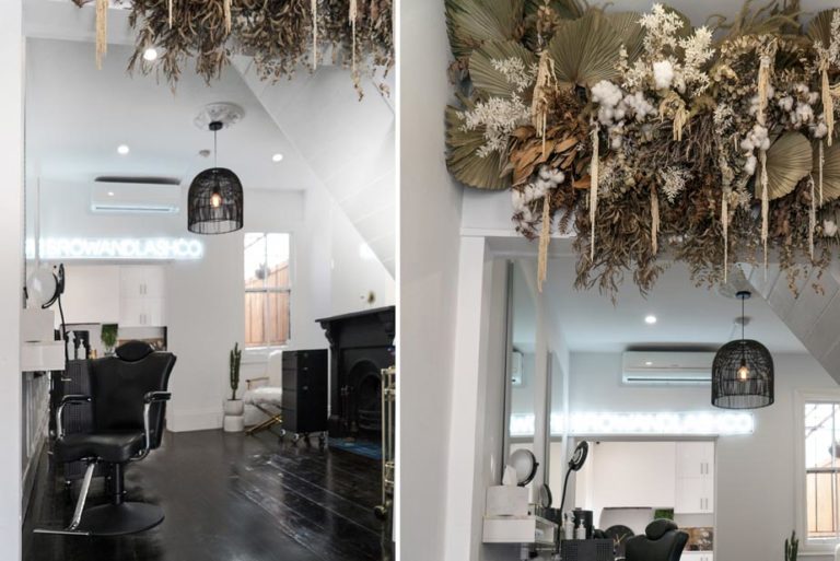 Brow Lash and Co - Luxe Boho - Salon Design - Interior Deco