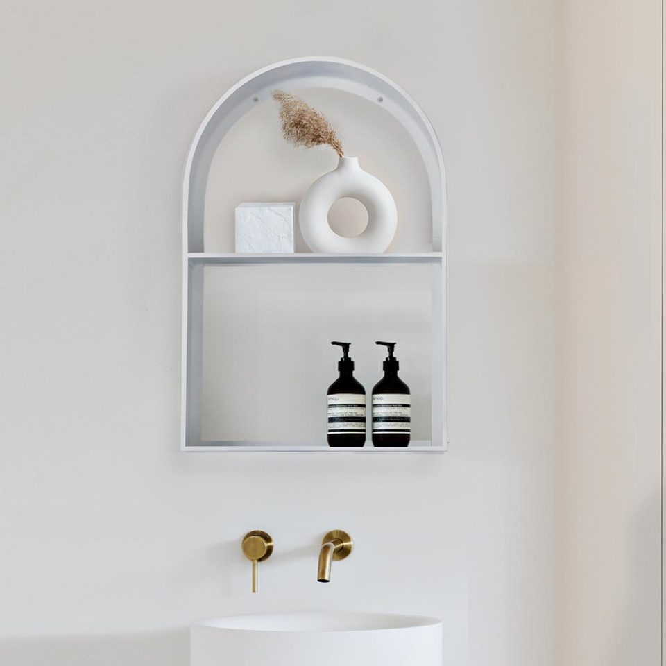 Metal Arch Box - White | Comfortel