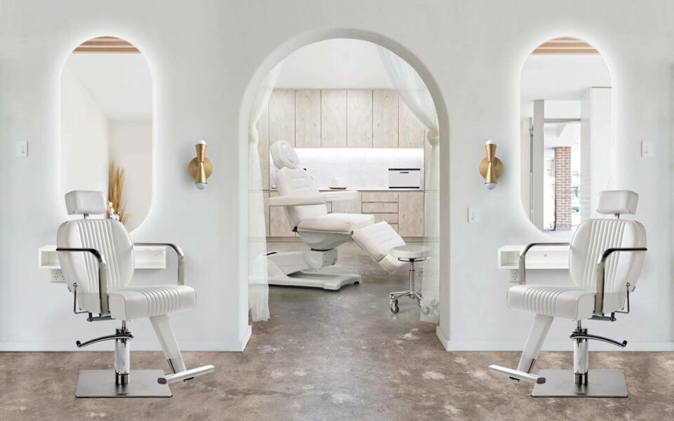 Neutral White | Salon Design Inspiration | Salon Furniture - Comfortel
