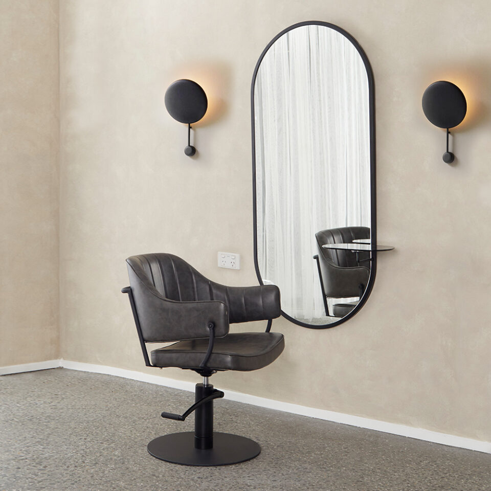 Lexi Textured Black Styling Chair | Comfortel