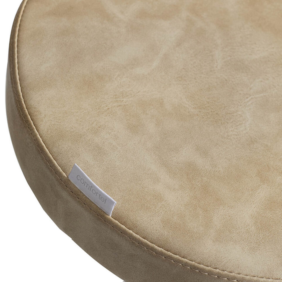 Sand Salon Stool with Aluminium Base | Comfortel