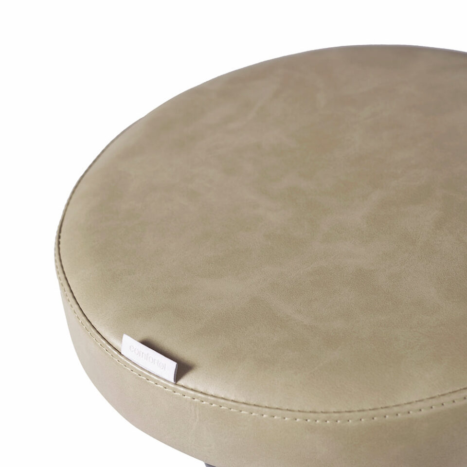 Sand Salon Stool with Aluminium Base | Comfortel