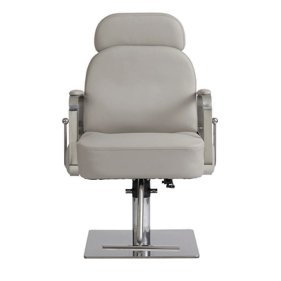 Claudia Reclining Salon Chair Stone | Comfortel