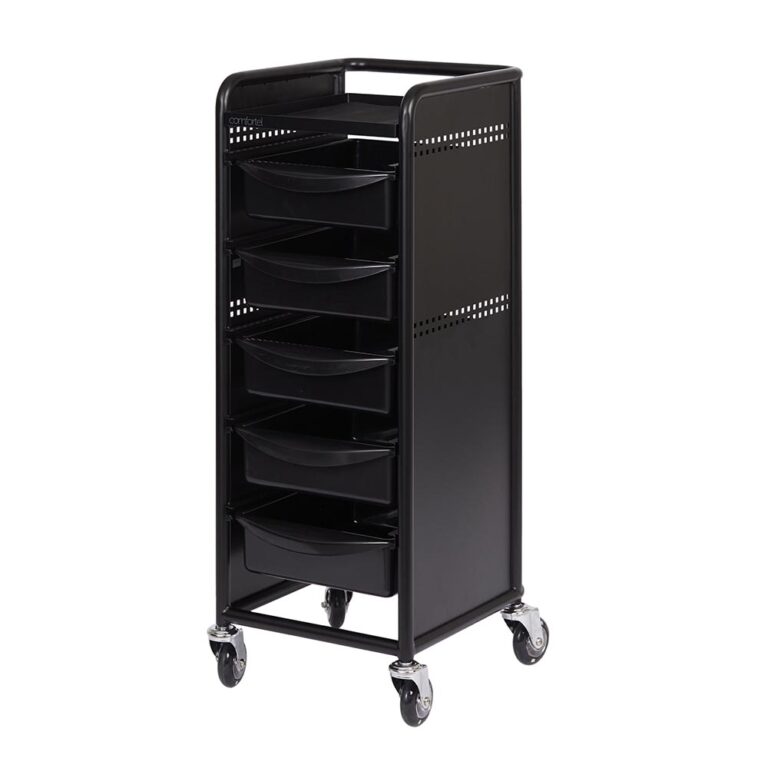 Workshop Deluxe 5 Tier Trolley Black | Comfortel