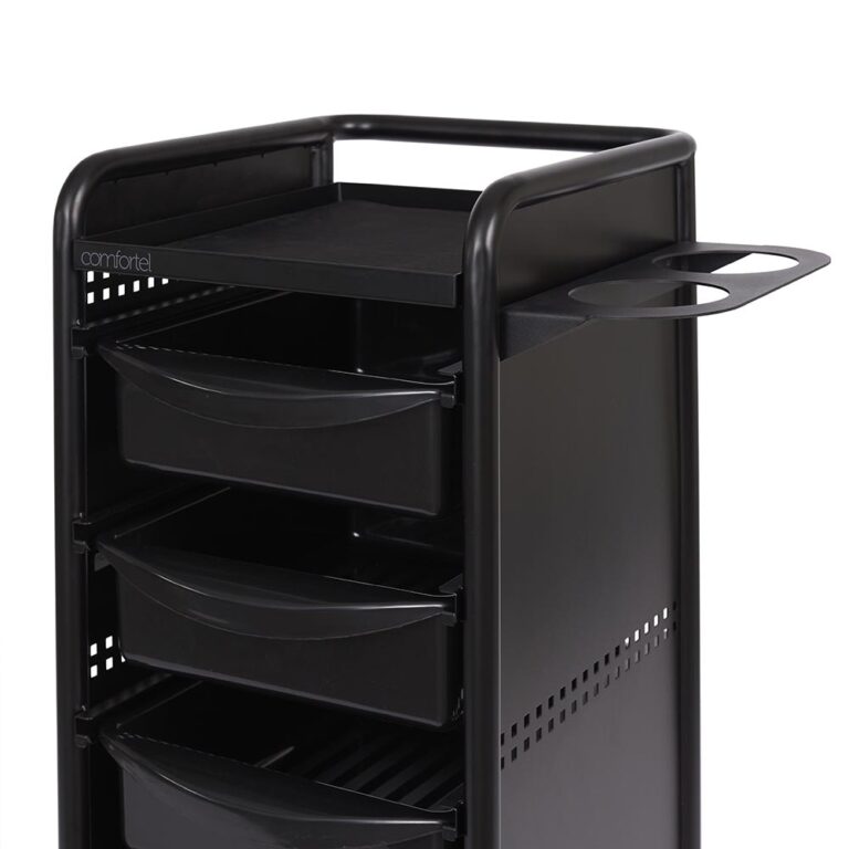 Workshop Deluxe 5 Tier Trolley Black | Comfortel