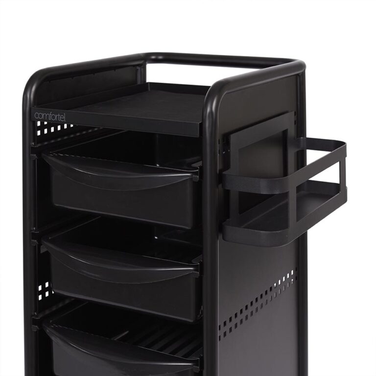Workshop Deluxe 5 Tier Trolley Black | Comfortel