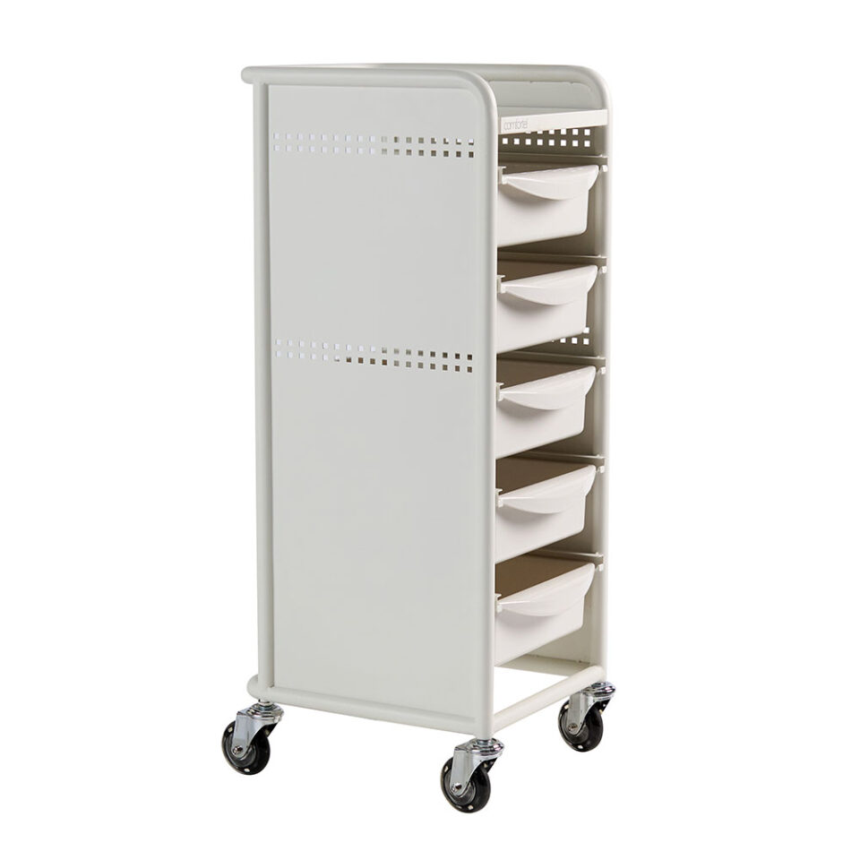 Workshop Deluxe 5 Tier Trolley II White | Comfortel