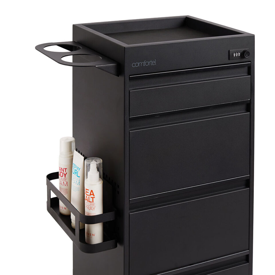 Studio Lockable 4 Drawer Salon Trolley & Storage | Comfortel
