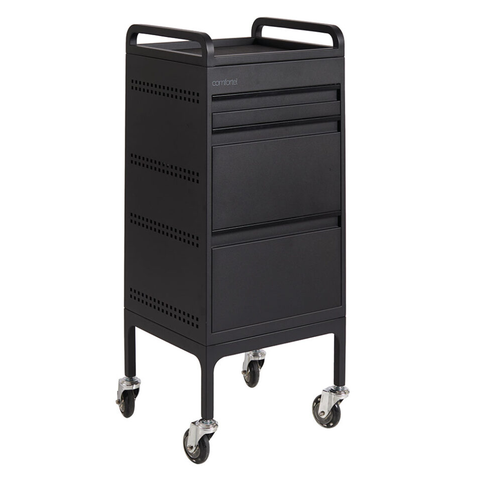 Studio 3 Drawer Trolley II Black | Comfortel