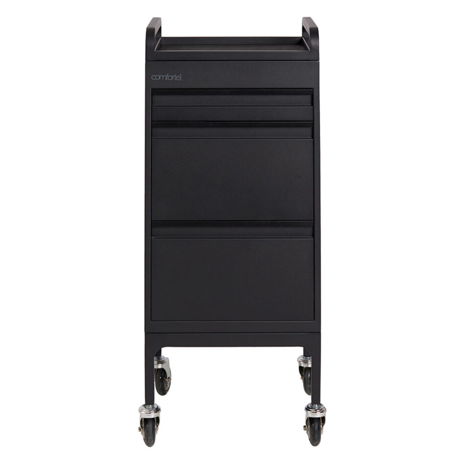 Studio 3 Drawer Trolley II Black | Comfortel