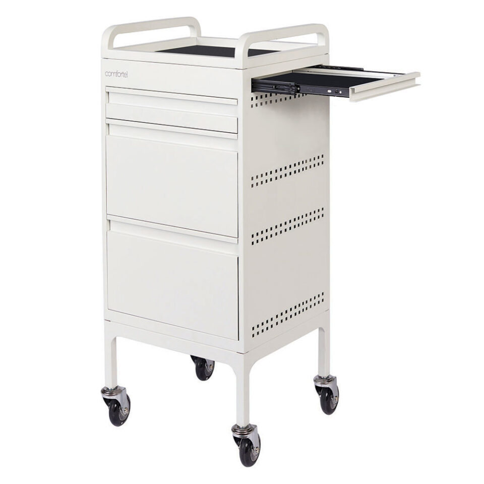 Studio 3 Drawer Trolley II White | Comfortel