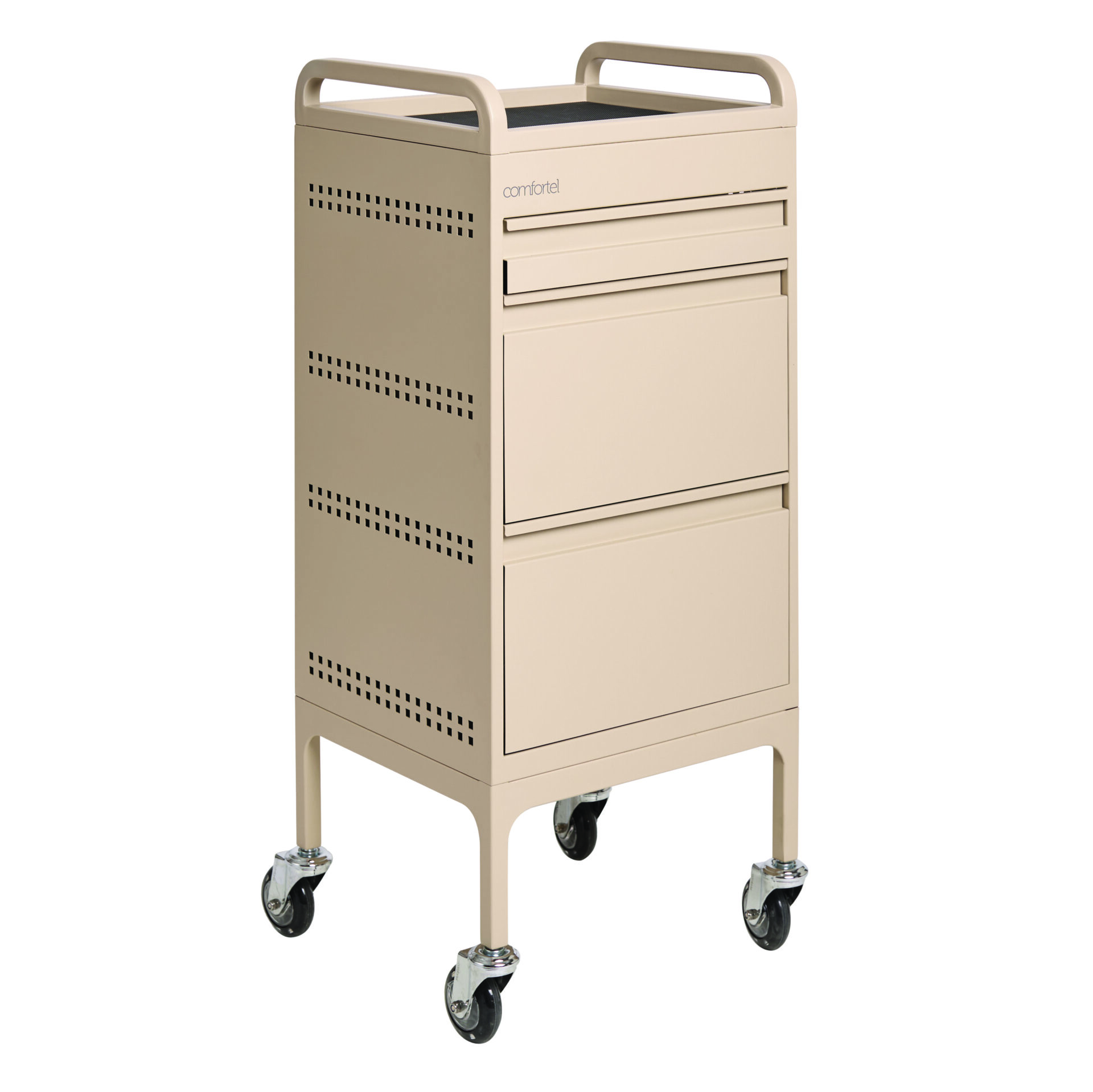 Studio 3 Drawer Trolley II Champagne Beige | Comfortel
