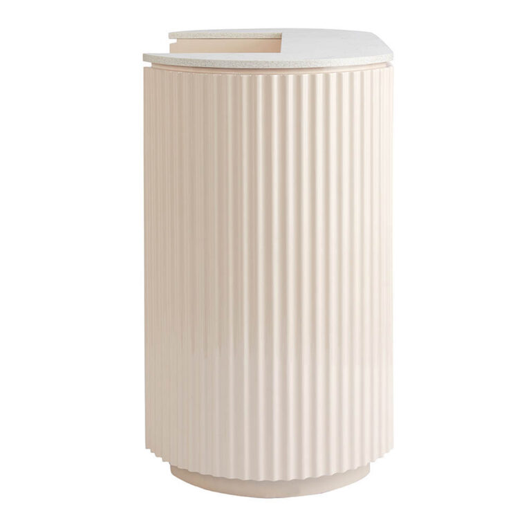 Martini II Reception Desk Cream Pink | Comfortel