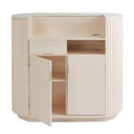 Martini II Reception Desk Cream Pink | Comfortel