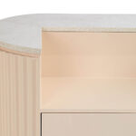 Martini II Reception Desk Cream Pink | Comfortel