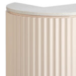 Martini II Reception Desk Cream Pink | Comfortel