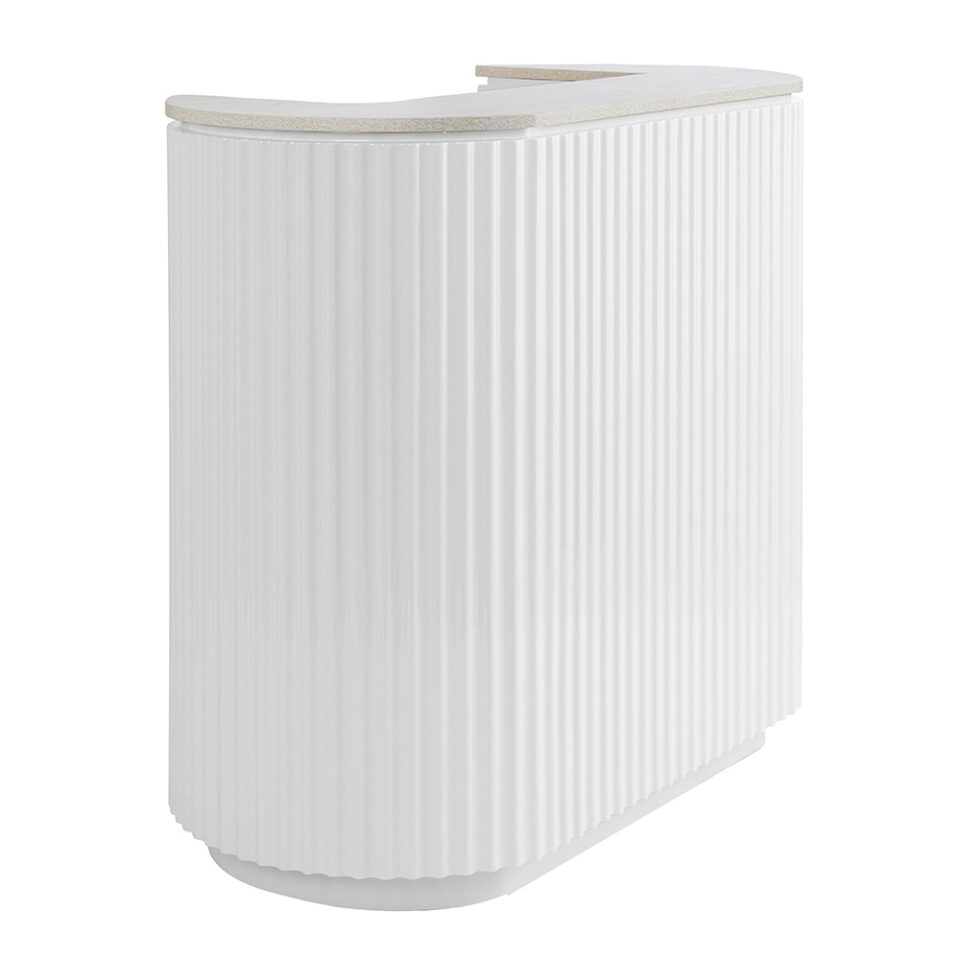 Martini II Reception Desk White | Comfortel