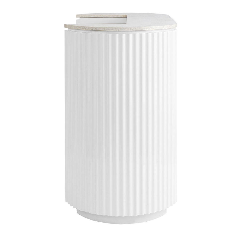 Martini II Reception Desk White | Comfortel