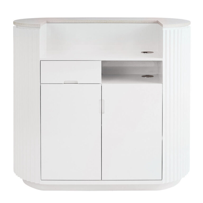 Martini II Reception Desk White | Comfortel