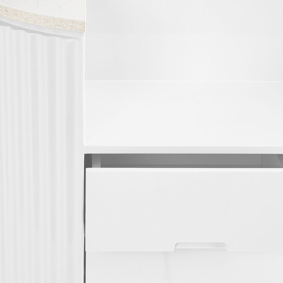 Martini II Reception Desk White | Comfortel