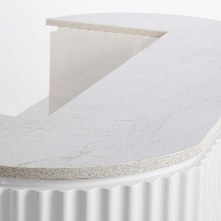 Martini II Reception Desk White | Comfortel