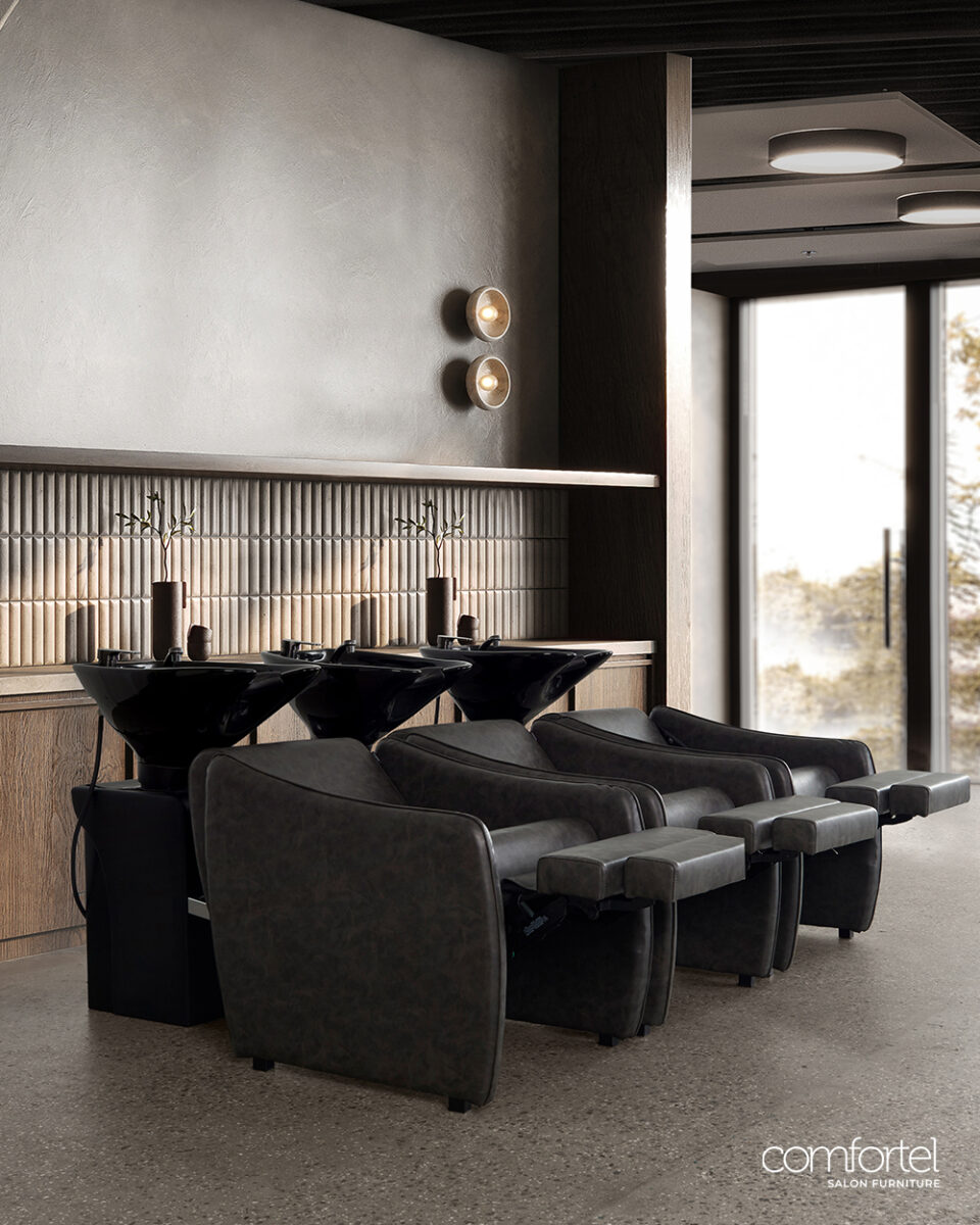 Cool & Grounded | Textures | Salon Interior Design Inspiration by Comfortel