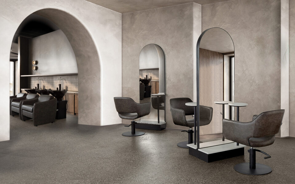 Cool & Grounded | Textures | Salon Interior Design Inspiration by Comfortel