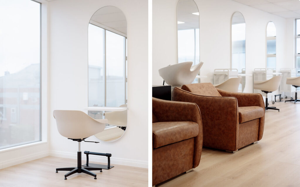 Mastering the Art of a White Salon Space: Merle, The Salon | Comfortel